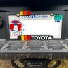 Vintage-toyota-retro-style-license-plate-frame-trd-offroad-tacoma-fj ...