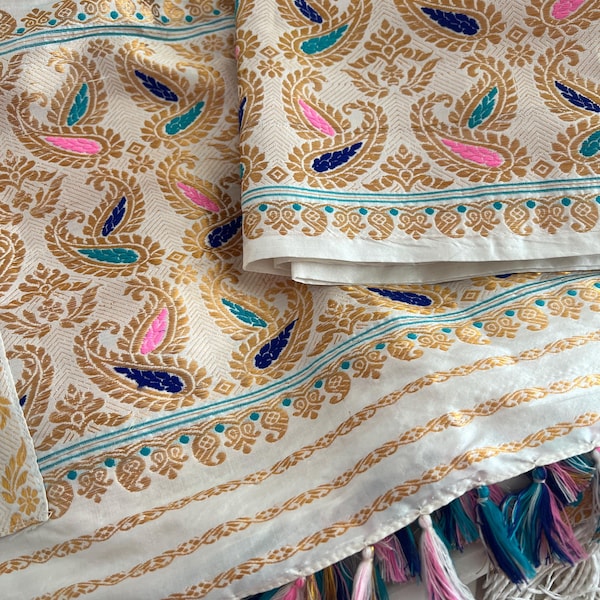 Muga Silk Saree in Classic Red Motifs From Assam , India - Etsy