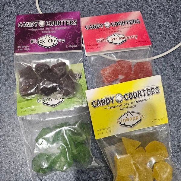 Pineapple Candy Dice, Kohakutou Gummies, Dungeons and Dragons, Roll for ...