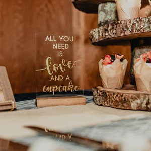 Dessert Bar Sign Dessert Table Cake Table Acrylic Sign | Etsy