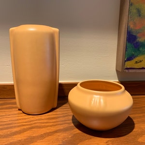 Tall Craftsman Pottery Teco Style Vase Bungalow Interior | Etsy