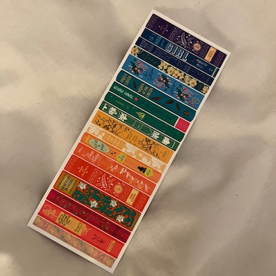 Book Spine Bookmark Rainbow Bookmark Bestie Gift Gifts for Book Lovers ...