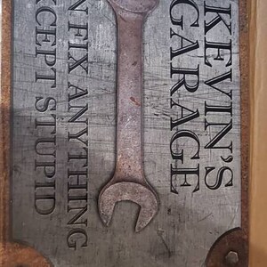 Custom White Rusty Metal Sign Your Text 12 X 18 Inches - Etsy