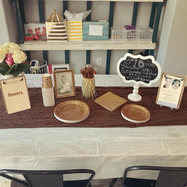 70th Birthday Menu Template, 70th Birthday Dinner Menu, 70th Menu Card ...