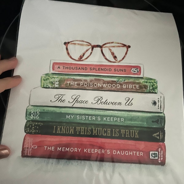 Custom Book Art, Favorite Books Collection No. 1, Customizable Library ...