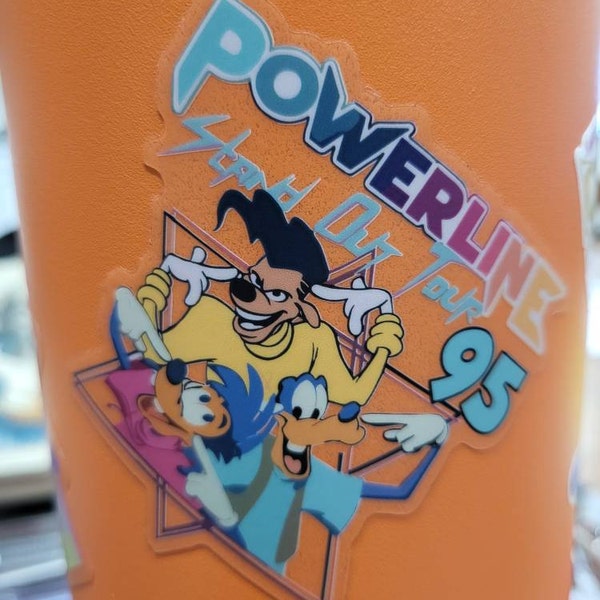 Powerline A Goofy Movie Disney Stickers Disney Sticker Water Bottle ...