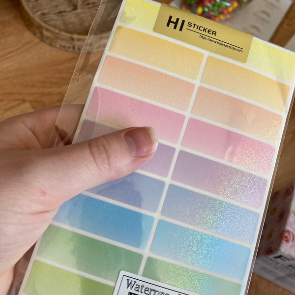 Custom Name Stickers/holographic Stickers/waterproof Personalized Name ...