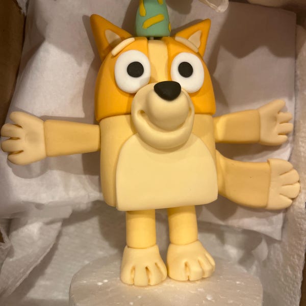 Bluey Characters Fondant Cake Topper - Etsy