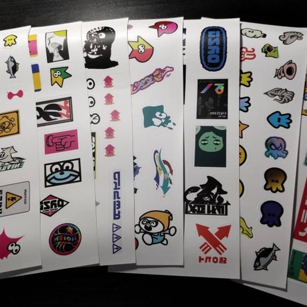 Splatoon Stickers Splatoon Inspired Fan-art Badge Stickers 100 ...