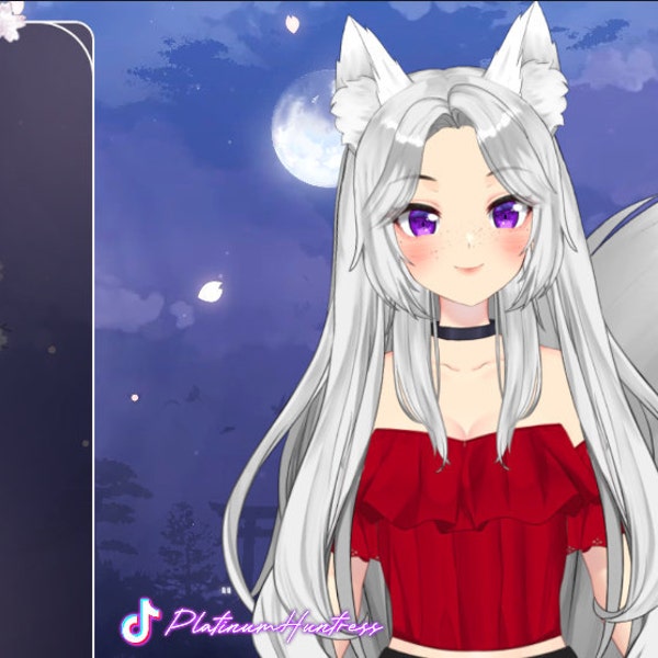 Flower Moon Animated Stream Pack for Twitch, Kick, Youtube/aesthetic ...