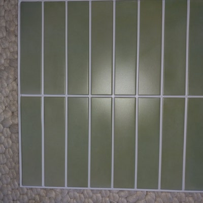 10pcs 3D Mosaic Peel and Stick Wall Tile, DIY Matt Linear Stick on ...