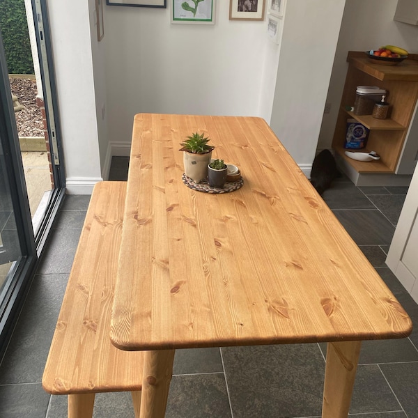 DIY // Round Rustic Solid Pine Table Top / Top Only. Various Sizes ...