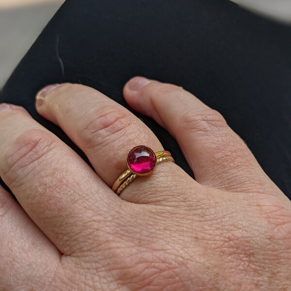 Gold Hamsa Ring, Against the Evil Eye, Gold Filled Ring, Brass Hand ...