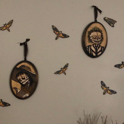 Bunch of Large Moths Wood Cut Outs Die Cuts - Etsy