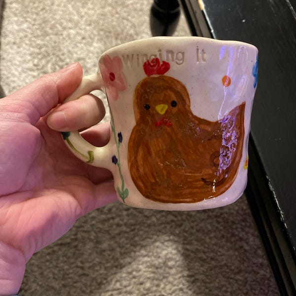 PREORDER: Custom Ceramic Pottery Handmade Mug-cute Aesthetic Mug-mugs ...