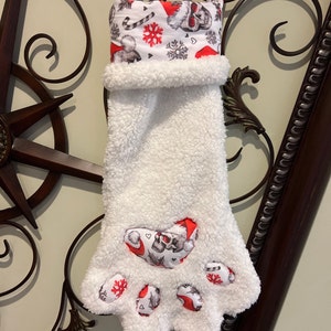Animal Paw Stocking Sewing Pattern & Tutorial Christmas Holiday Easy ...