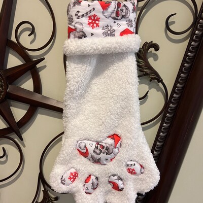 Animal Paw Stocking Sewing Pattern & Tutorial Christmas Holiday Easy ...