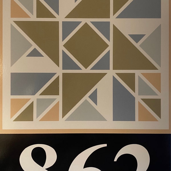 Barn Quilt Address Number Sign - Premium Quality, Choose Any of Our ...