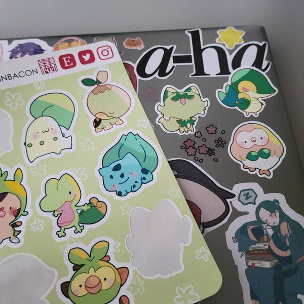 Pokman Starters Stickers - Etsy