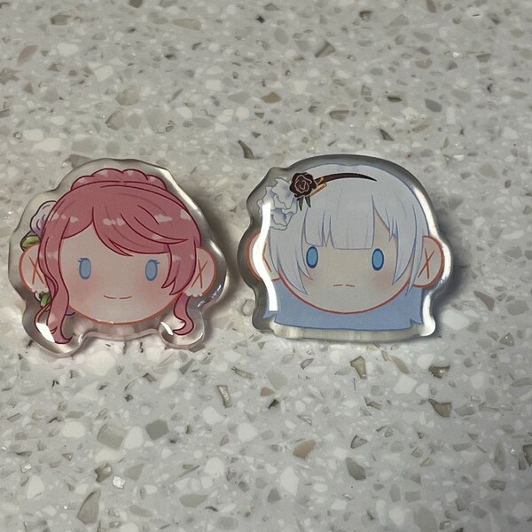 Project Sekai Nightcord at 25:00 Alt Hairstyle Acrylic Pins - Etsy