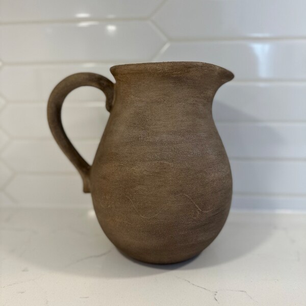 Distressed Vessel, Textured Matte Beige and White Hand-painted Vase - Etsy