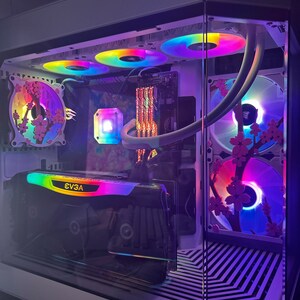Sakura Cherry Blossom Branch Collection Tricolor Gaming Computer ...