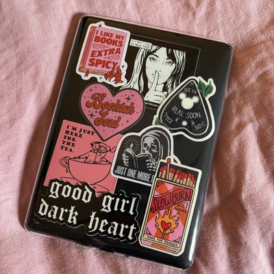 Pink Lost in a Book Sticker, Bookish Sticker, Kindle Sticker, Reader ...