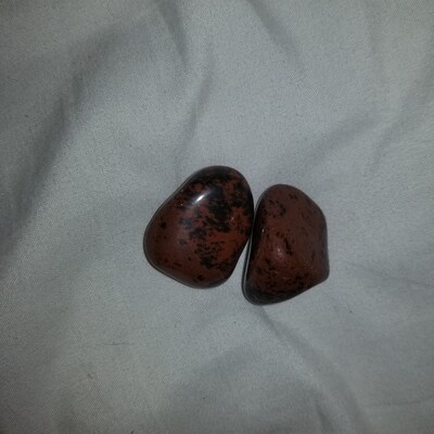 Mahogany Obsidian, Red Obsidian, Tumbled Mahogany Obsidian, T-141 - Etsy