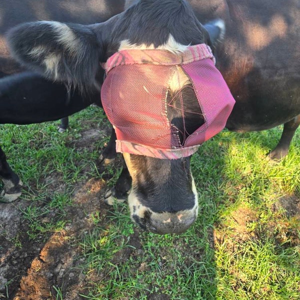 Goat/sheep Fly Masks - With & W/o Horns - Dual Adjustable - Made to ...
