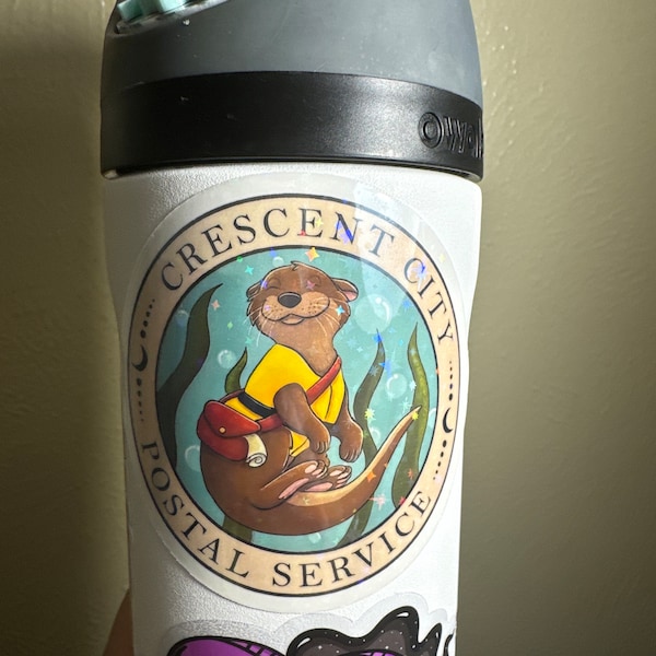 Crescent City River Otter Postal Service Holographic Sticker, HOSAB ...