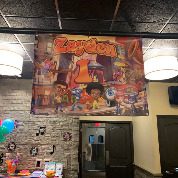 Printable Motown Magic Backdrop, Printable Motown Magic Banner, Jazz ...