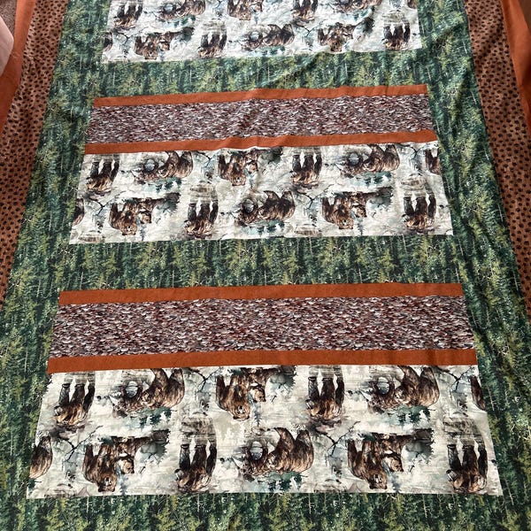 American Beauty Rose 60x60" Digital Panel Cotton Quilt Fabric Oasis ...