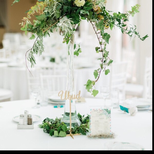 Wedding Table Numbers With Stands Wedding Table Names With Stands ...