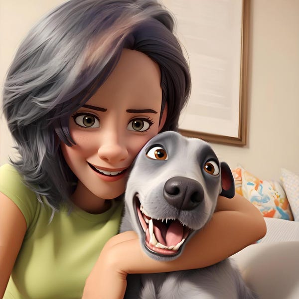 Pixar Style Portrait From Photo, Digital or Printed Custom Portrait ...