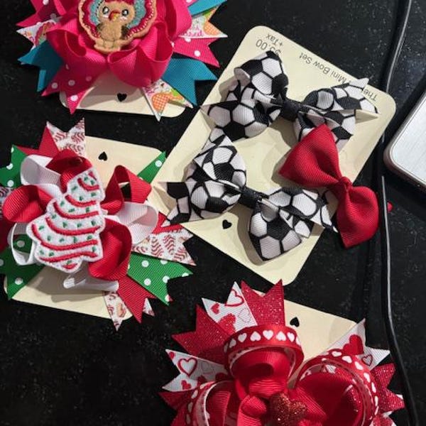 Artist Hair Bow, Art Palette Hair Bow, Hair Bows for Girls, Painter ...