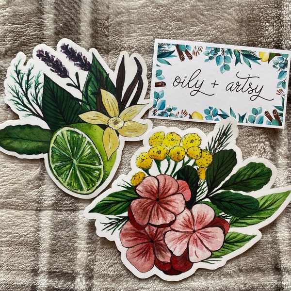 Lemon Essential Oil Watercolor Clipart, Young Living Graphics, Download ...