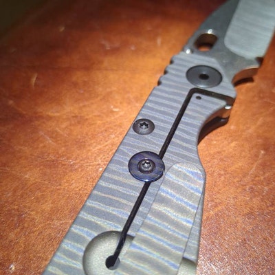 Zircuti Dark Timascus Handmade EDC Bracelet Paracord Knife Lanyard Bead ...