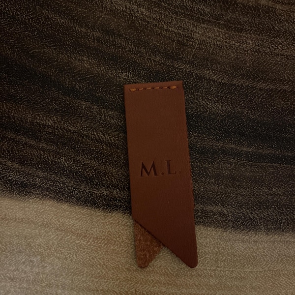 Personalized Leather Bookmark, Monogram Bookmarks, Book Marks for Men ...