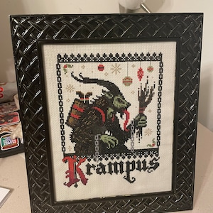 Gruss Vom Krampus Cross Stitch Pattern Modern, Macabre, Christmas, Yule ...