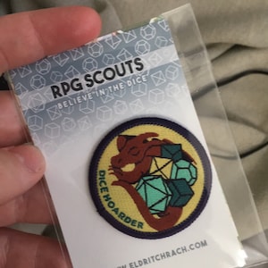 RPG Scouts: Dice Hoarder Patch - Etsy