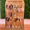 Display Stand for Wristlet Keychains Double Sided With Wood Pendant ...