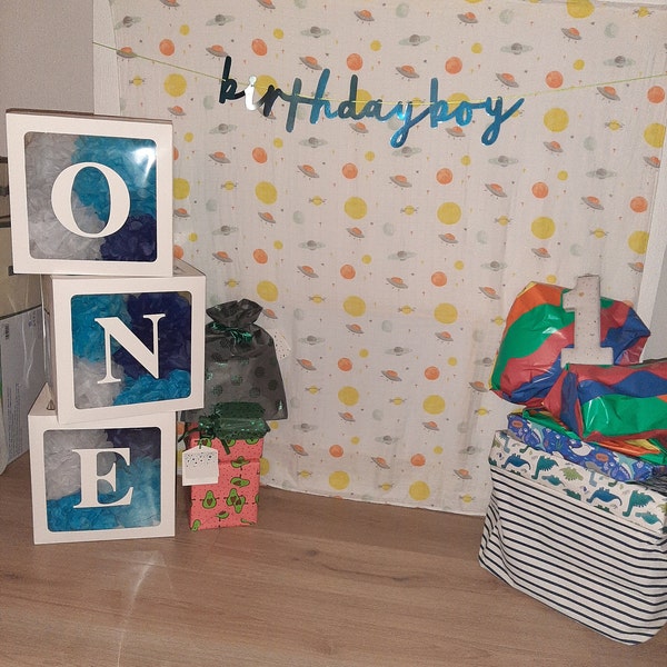 Birthday Bunting, Birthday Boy Bunting, Party Decorations, 1st Birthday ...