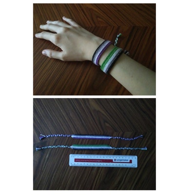 Non-binary Pride Flag Bracelet Friendship Handwoven Love Gift Idea ...