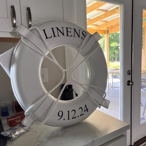 Custom Life Ring USCG Life Ring Boat Wedding Custom Boat Decor ...
