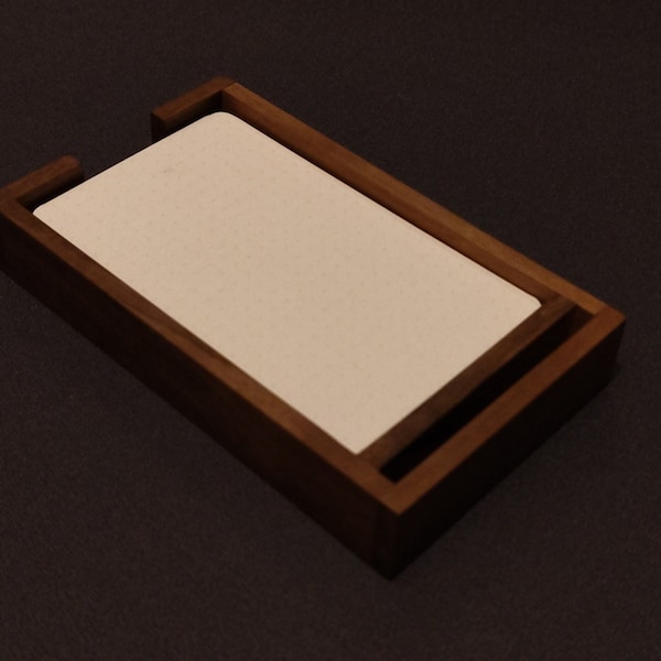 Post It Note Holder ,wooden Memo Block Holder, for 4"*4" Paper Sticky ...