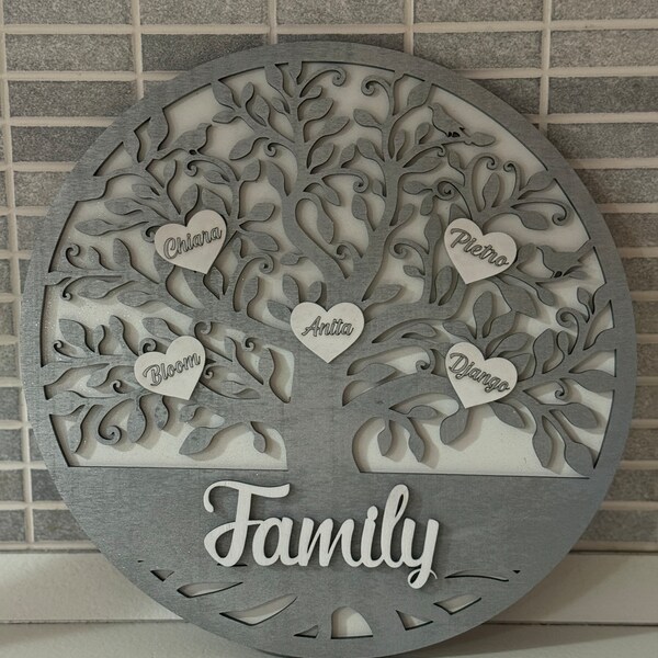 Family Tree Laser Cut Svg Files, Vector Files for Wood Laser Cutting - Etsy