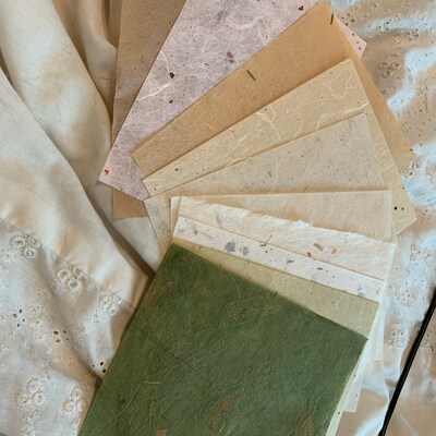 Handmade Paper With Plant Fiber, Craft Paper, Specialty Paper - Etsy