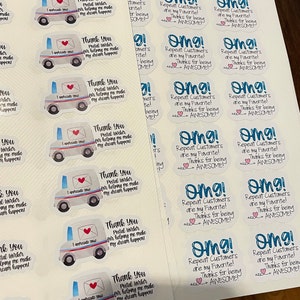 OMG Repeat Customers Are My Favorite Sticker, Small Business Sticker ...