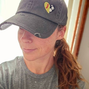 Monogram Hat Offset to Side Personalized Hat Ladies Monogram Hat ...