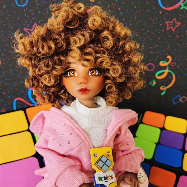 Custom Doll Wig for Minifee 1/4 BJD Dolls tan Caps 6-7 Head Size of Bjd ...